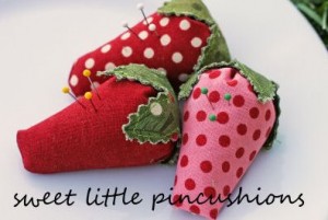 Tutorial: Strawberry Pincushions – Quilting