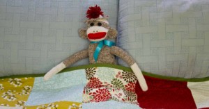 Sock monkey’s quilt is perfect for beginners – Quilting