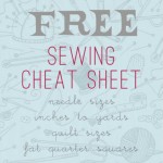 Freebie: Sewing Cheat Sheet – Quilting