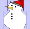 Free Quilting Block patterns: Snowman 1 and 2 – Quilting