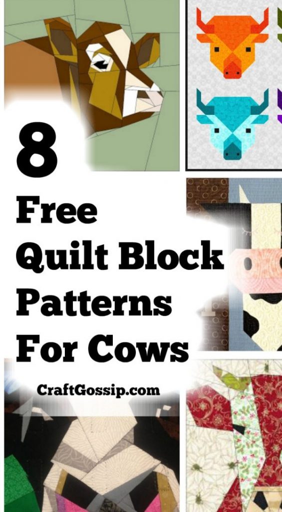 Quilting Block Patterns – Cows – Quilting