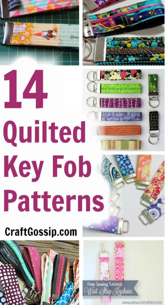 Free Quilted Fob Key Chain Patterns – Quilting