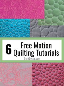 How To Free Motion Quilt – 6 Pebbling Tutorials – Quilting