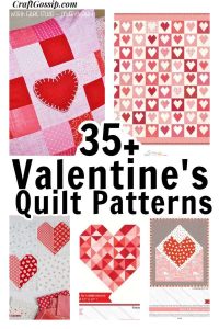 35+ Valentine’s Day Quilt Patterns – Quilting