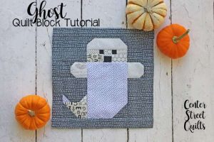 Ghost Quilt Block Tutorial – Free Quilt Pattern For Halloween – Quilting