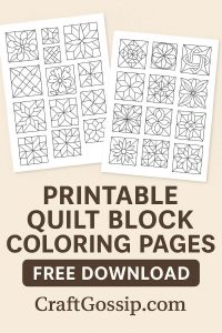 Printable Quilt Block Coloring Pages – Free Download for Quilters ...
