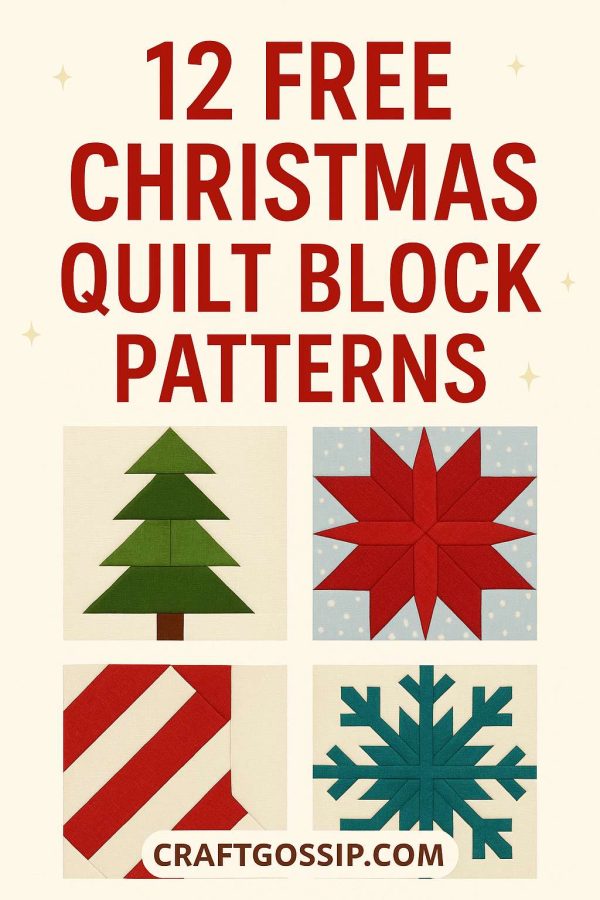 12 Free Christmas Quilt Blocks to Sew This Holiday Season – Quilting