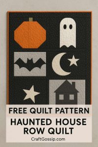 Free Quilt Pattern: Haunted House Row Quilt – Quilting