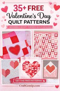 35+ Valentine’s Day Quilt Patterns – Quilting