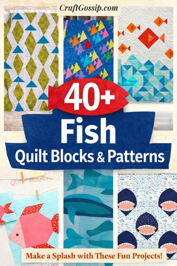 40 Fish Quilt Patterns and Quilt Blocks for Sea-Inspired Sewing ...